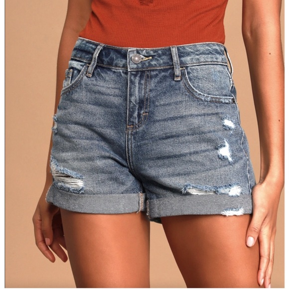 Hidden | Shorts | Hidden Riley Boyfriend Jeans Shorts Distressed Cuffed ...